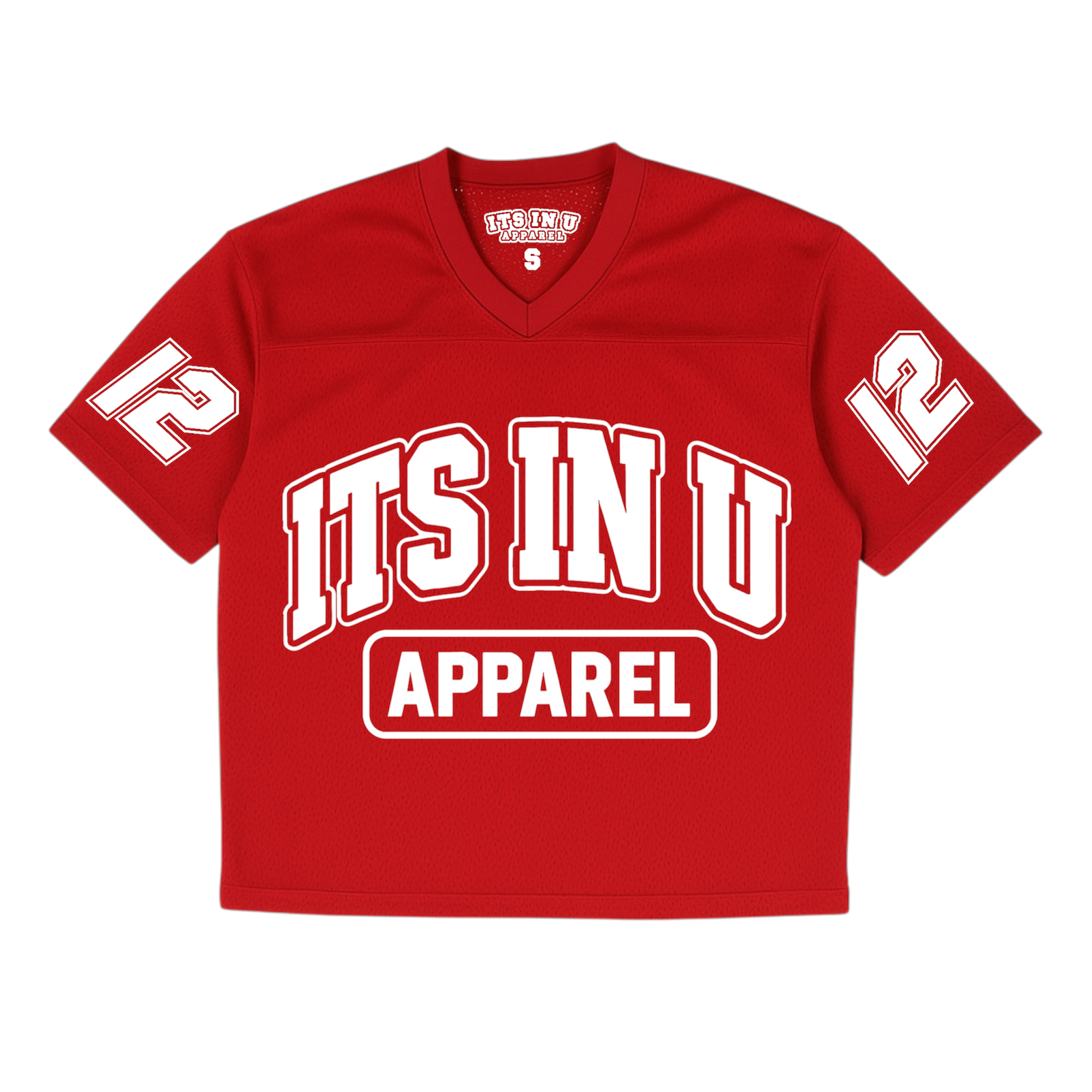 Varsity Boxy Jersey (Red) – Its In U Apparel